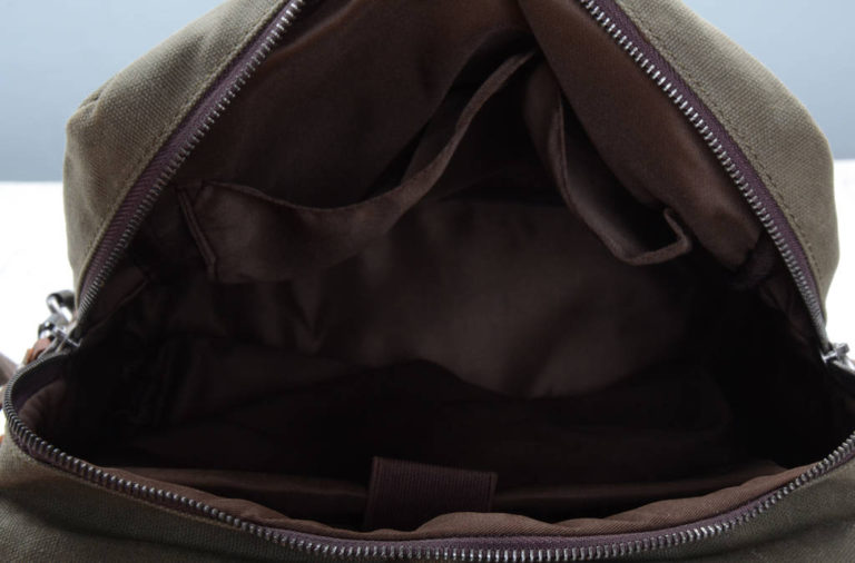 EVER Genuine Leather and Canvas Backpack - The Travel Brand